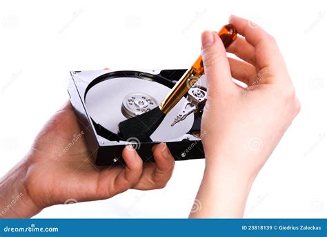 Keep Clean Your Hard Disk Stock Image Image Of Surface