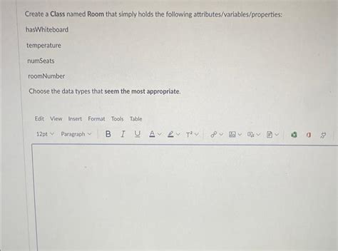 solved create a class named room that simply holds the