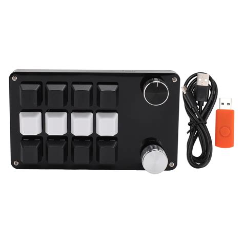Mini 12 Key Keyboard With 2 Knob Blue Switch Custom Programming Hot