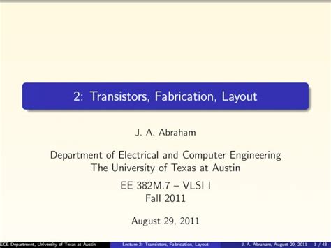 Pdf 2 Transistors Fabrication Layout Mixedsignal Layout Of Lower Level Cells