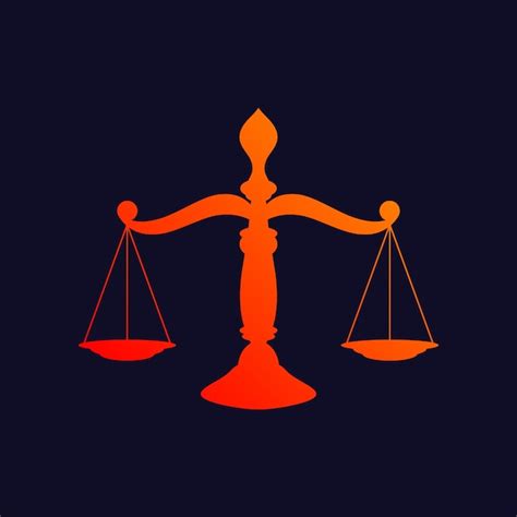 정의 배경의 저울 프리미엄 벡터