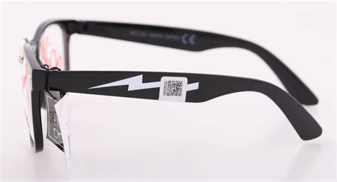 Charlie Sheen Signed Major League Replica Glasses Inscribed Vaughn