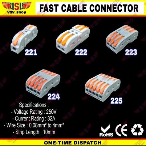 Jual Terminal Konektor Kabel Listrik Quick Cable Connector Terminal Block Listrik Shopee Indonesia