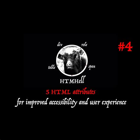 Html Attributes For Improved Accessibility And User Experience R
