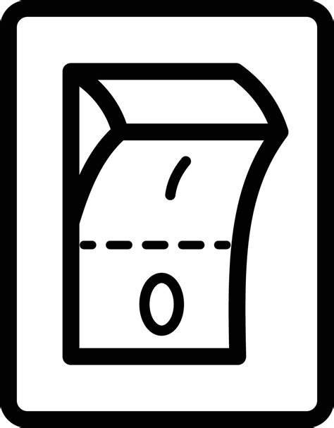 Electric Switch Line Icon Power Off Linear Style Sign For Mobile Concept And Web Design Flat