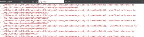 Further On Qt Windows Link Errors Screenshot LibRaw