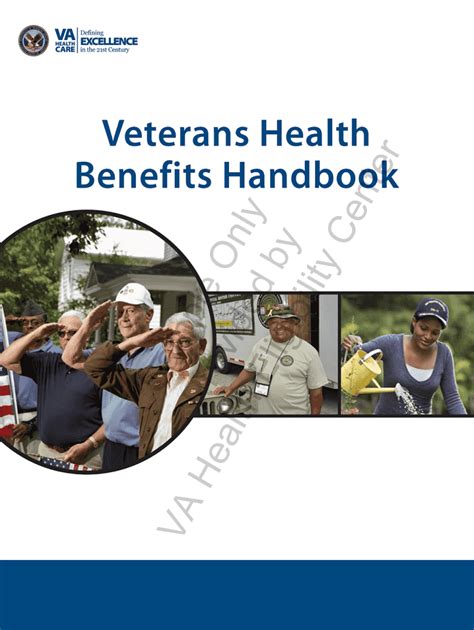Fillable Online Va Veterans Health Benefits Handbook Sample Only Us