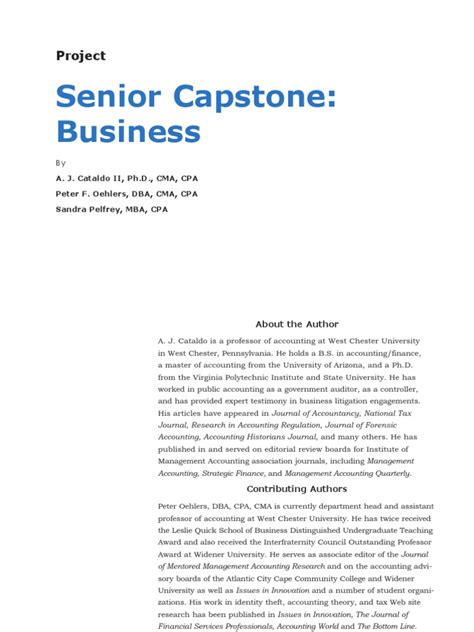 Capstone Pdf Coefficient Of Determination Accounting
