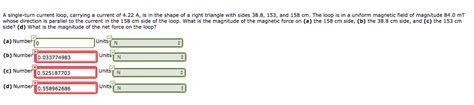 solved a single turn current loop carrying a current of