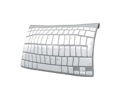 Premium Photo Keyboard 3d Illustration 3d Computer Keyboard Isolated On White Background