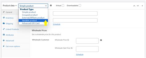 Create Wholesale Exclusive Woocommerce Product Variations