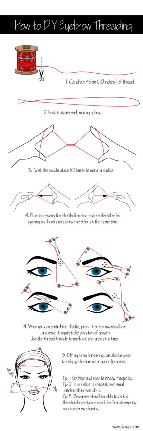10 simple easy steps for perfect eyebrow threading at home – Artofit