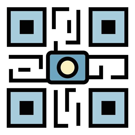 Qr Code Icon Color Outline Vector 15681089 Vector Art At Vecteezy