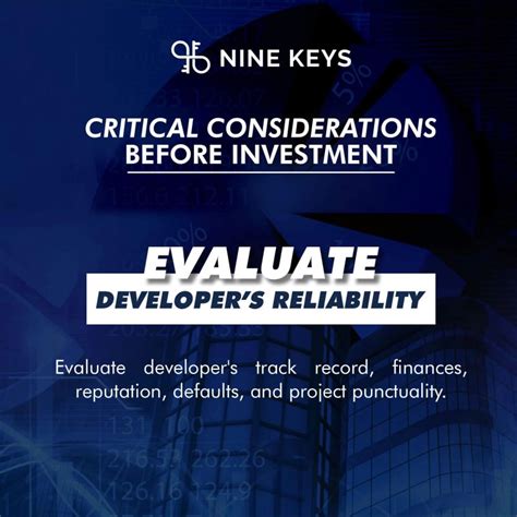 How A Developers Reliability Affects Your Investment Decisions