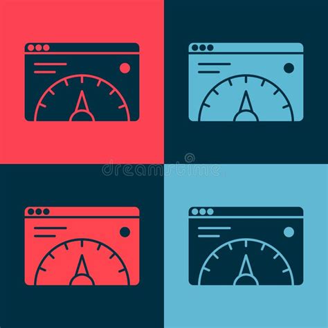 Pop Art Web Analytics Information And Development Website Statistic Icon Isolated On Color