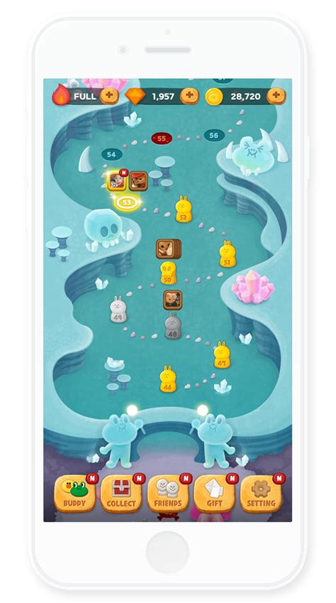 LINE Bubble Game UI Design Behance