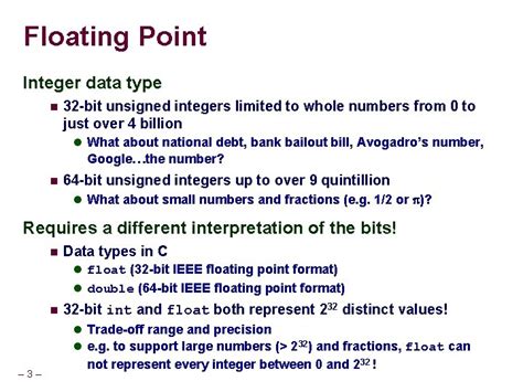 Floating Point Representation Operations And Arithmetic Floating Point