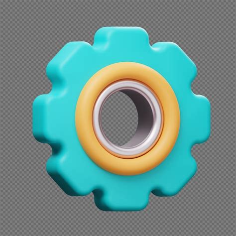 Premium PSD D Render Illustration Of Setting With Transparent Background