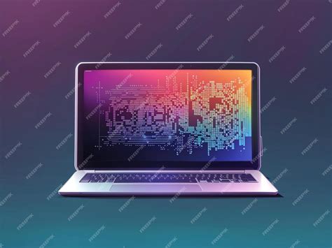 Premium Ai Image Illustration Of A Laptop Programming Code On Screen