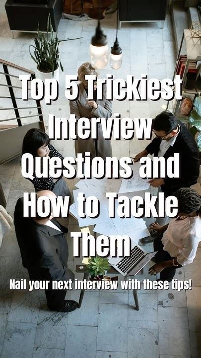 Top 5 Trickiest Interview Questions And How To Tackle Them Youtube