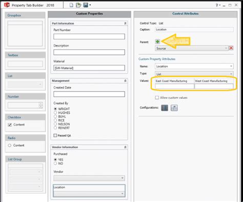 Simplify Solidworks Property Input With Custom Properties Tab