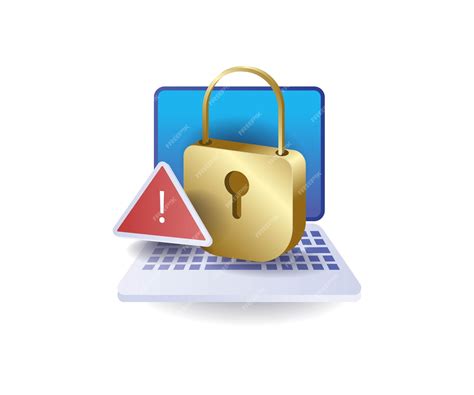 Premium Vector Computer Personal Data Security Warning