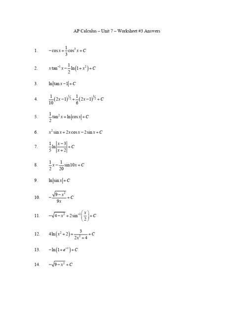 Section 7 1 To 7 5 Review Worksheet 3 Answers Pdf