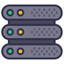 Database Mainframe Icons Symbols
