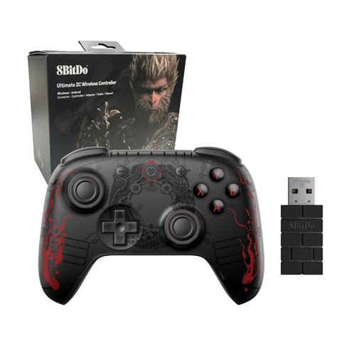 8bitdo Ultimate 2c 2 4g Bluetooth Wireless Usb Wired Controller For Anrdoid Windows Black Myth