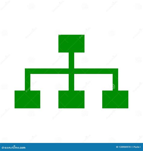 Company Hierarchy 3d Chart Business Organization Structure With People