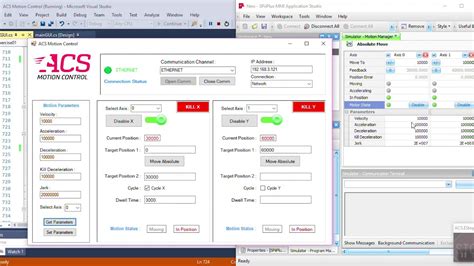 C Programming Of The Acs Motion Control Controller Youtube