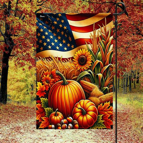 Thanksgiving Flags Harvest Garden And House Flags Flagwix
