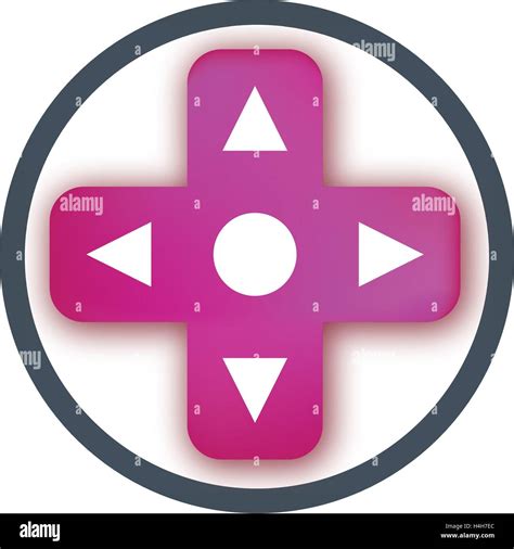 Game Controller Button Design Stock Vector Image Art Alamy