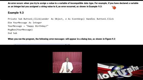 Visualbasicvariablesconstants Eventdrivenprogramming Lecture 5 Part 2 Youtube