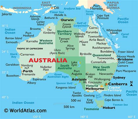 Australia Maps And Facts Australia Map Australia Continent Australia