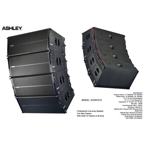 jual speaker ashley line array pasif event 212 event212 original