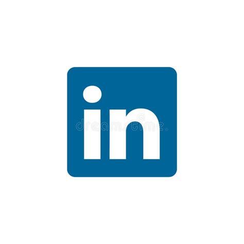 Linkedin Logo Editorial Illustrative On White Background Editorial