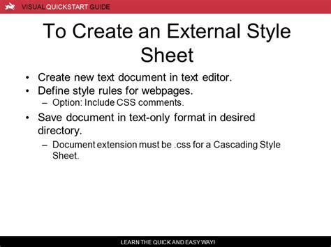 LEARN THE QUICK AND EASY WAY VISUAL QUICKSTART GUIDE HTML And CSS 8th