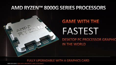 Amd Unveils Ryzen 8000g Series Processors Zen 4 Apus For Desktop With