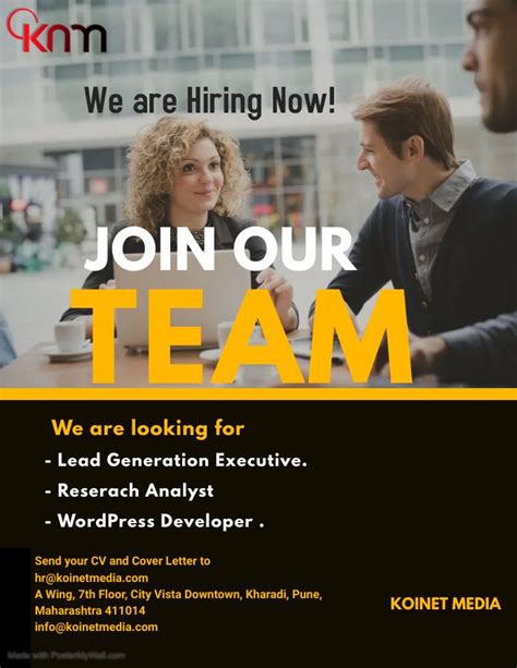 Koinet Media On Linkedin Jobs Punejobs Pune Requirement
