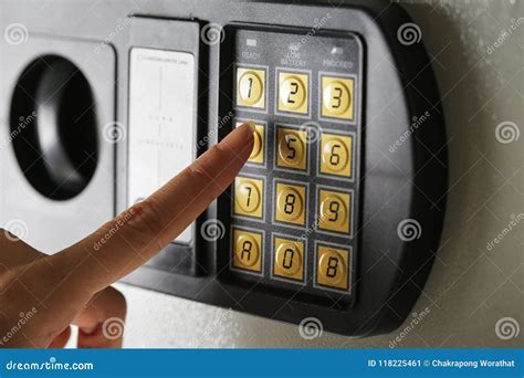 Safe Lock Code Password Pad Number Protection Safety Box Bank Stock Image Image Of Financial