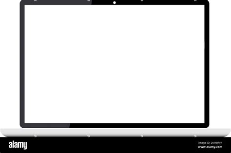 Open Laptop Mock Up Personal Computer Mock Up On Transparent Screen Modern Digital Product