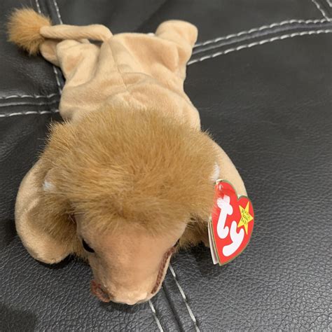 Ty Beanie Baby Roary The Lion 1996 With All Tags Values MAVIN
