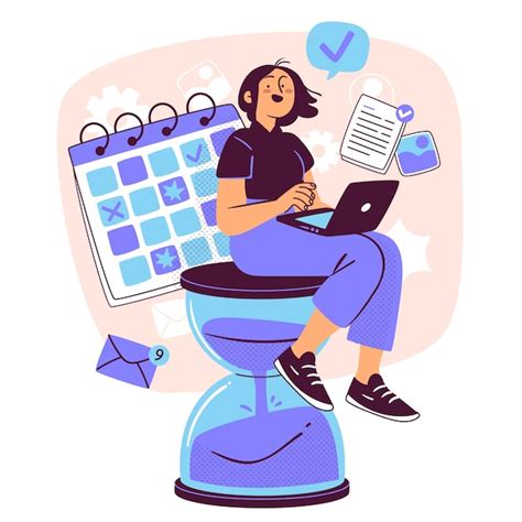 Free Vector Time Management Concept Illustration