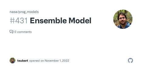 Ensemble Model · Issue 431 · Nasaprogmodels · Github