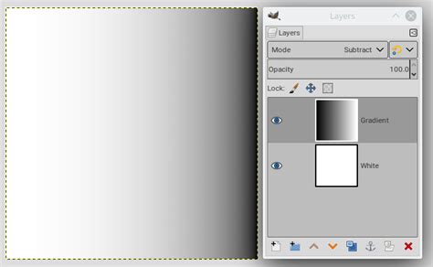 GIMP Layer Mode Subtract Does Not Work As Expected Graphic Design Stack Exchange