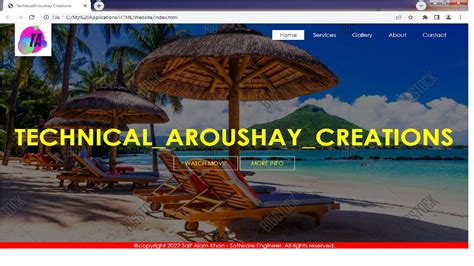 How To Create A Website Using Html And Css By Technical Aroushay Youtube
