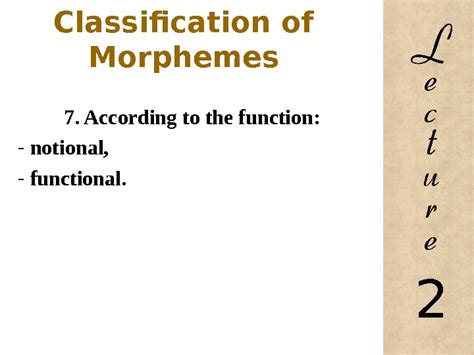 Morphemic Structure Of The Word 2 Morphemic Structure Of The Word 2