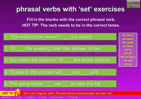 Phrasal Verbs With Set Examples And Usage Mingle Ish