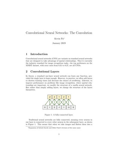 (PDF) Convolutional Neural Networks: The Convolution...Expansion of Sylesh Suresh and Mihir ...